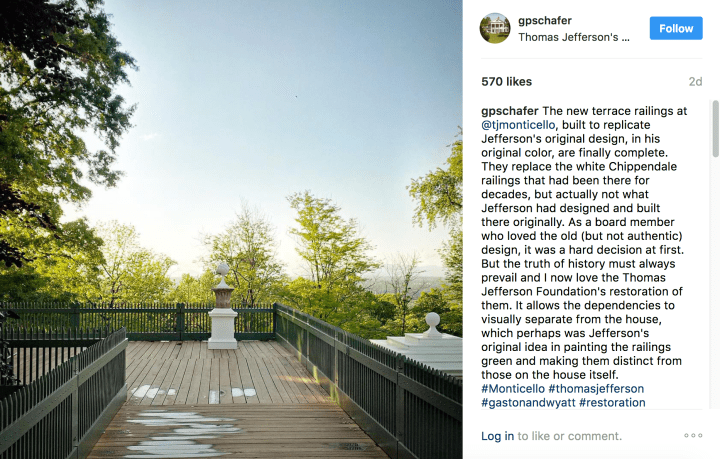 New Railings at Monticello | Enfilade